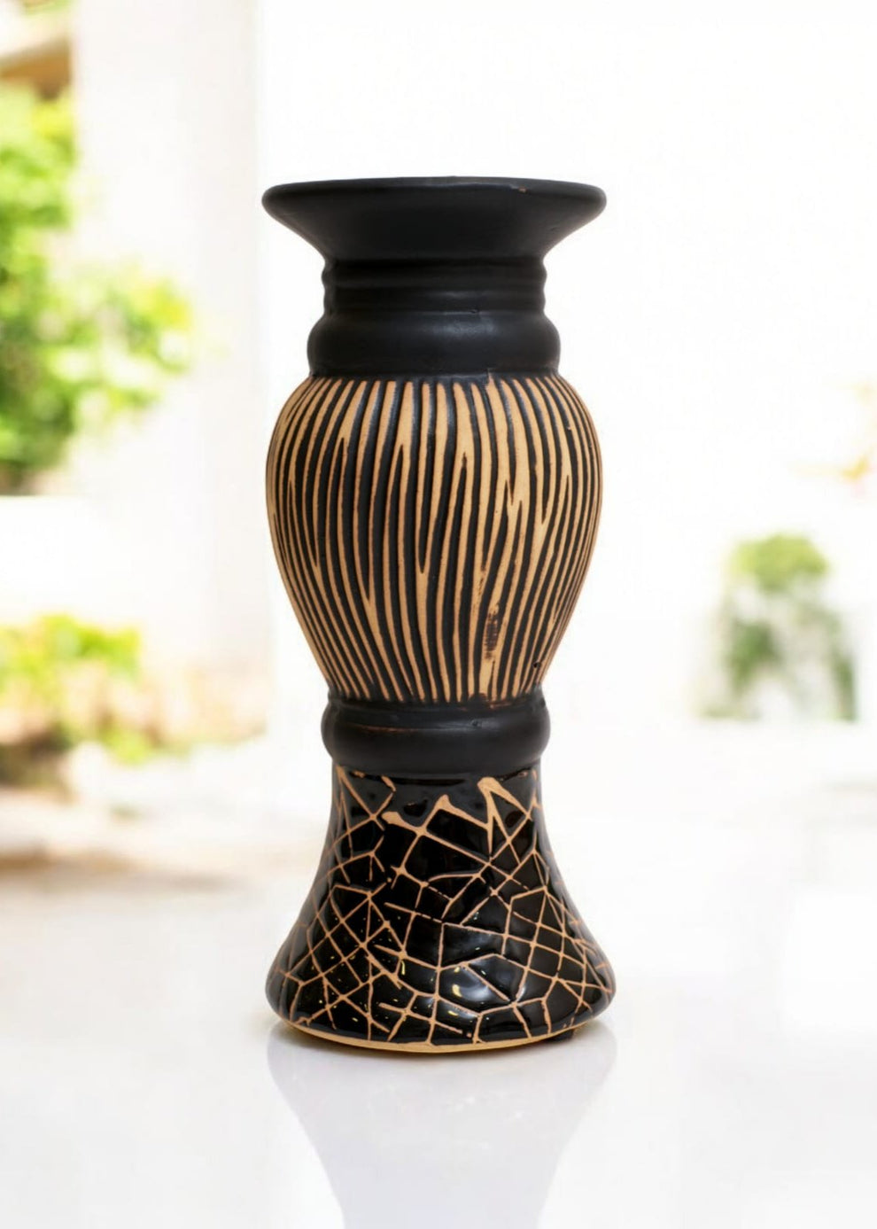 Buy Rustic Black Candle Holder Online | Mirana Decoor