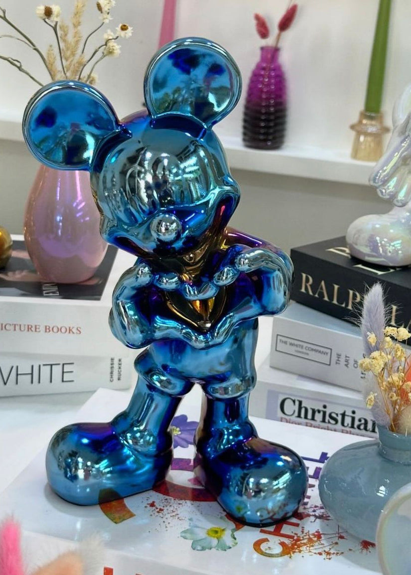 Buy Electroplated Heart Mickey Mouse Showpiece | Mirana Decoor
