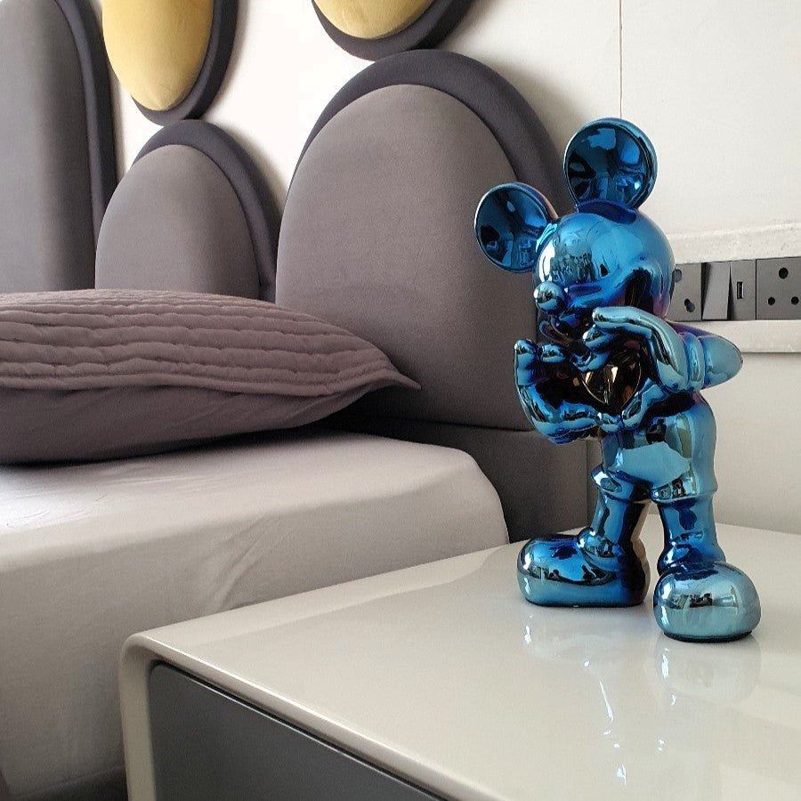Buy Electroplated Heart Mickey Mouse Showpiece | Mirana Decoor